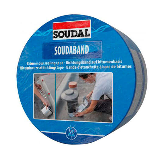 Кровельная алюминиевая лента SOUDABAND 15см x 10 метров -коричневая ...